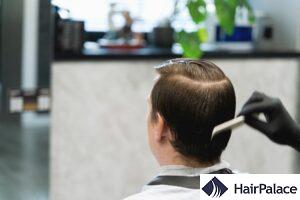 Middle Hair Parting for Men